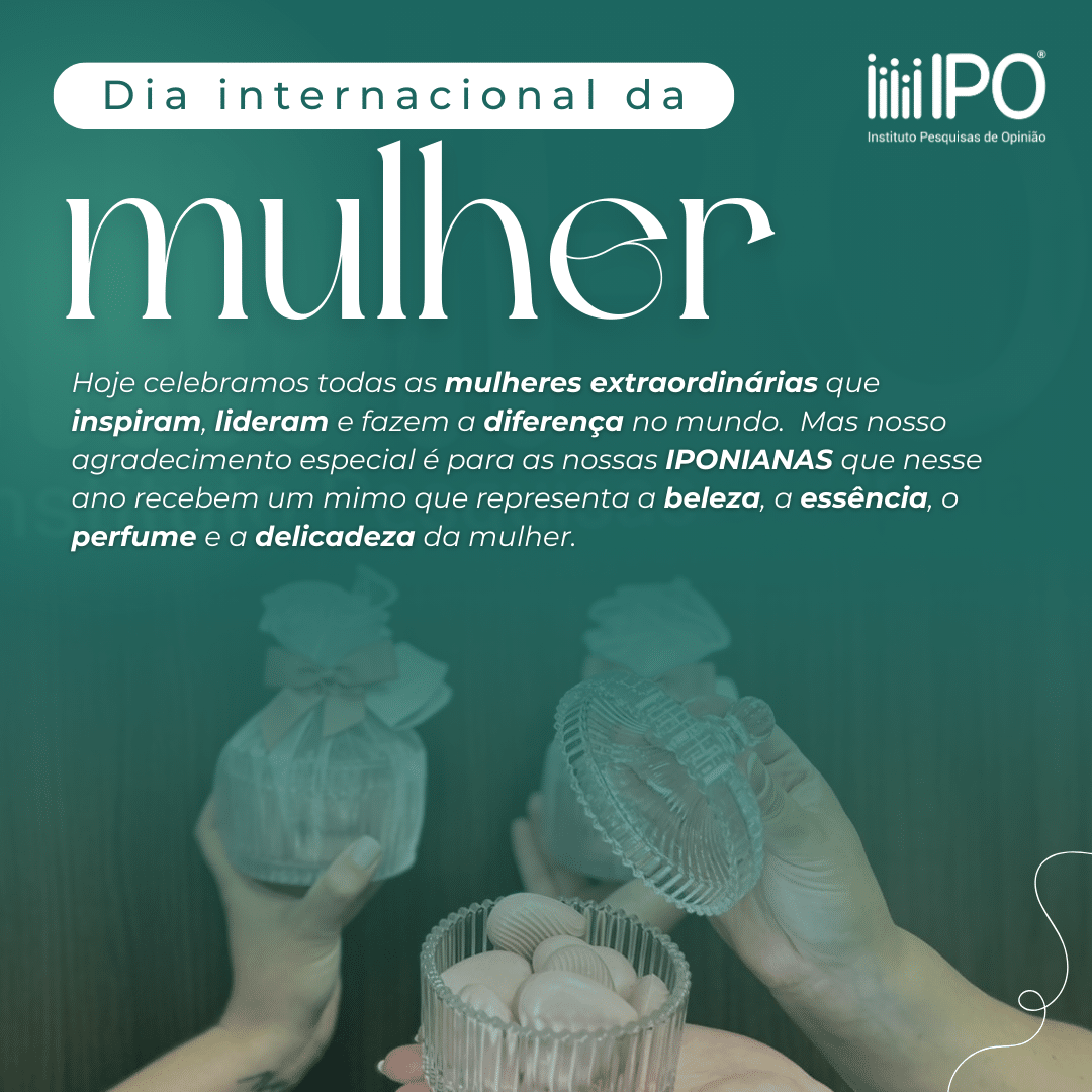 Dia Internacional da Mulher | IPO - Instituto Pesquisas de Opinião